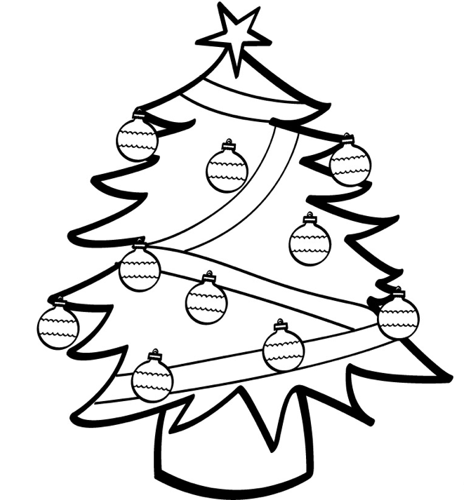 Decorated Christmas Tree Coloring Book Decorated Christmas Tree Coloring Book