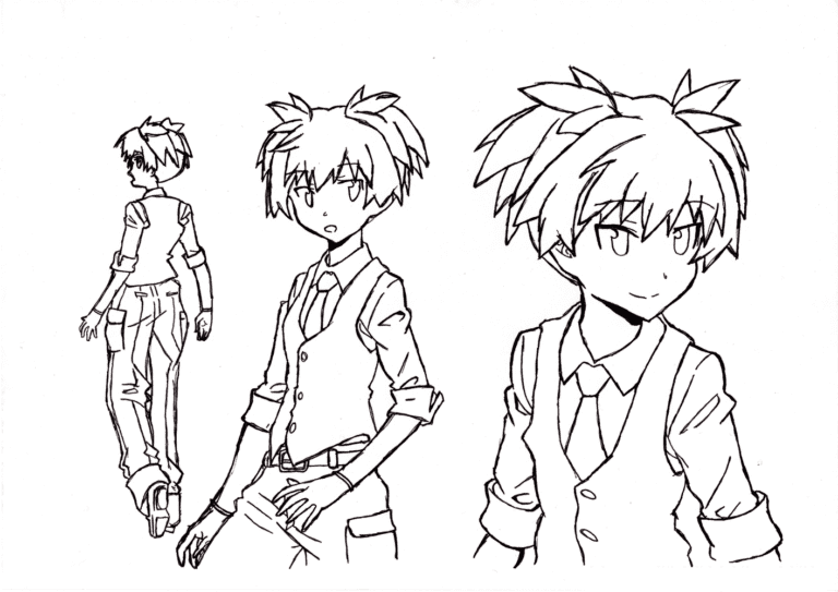 Free Horimiya Coloring Page Printable & book for kids