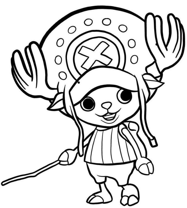 Chopper One Piece Coloring Pages & book for kids.