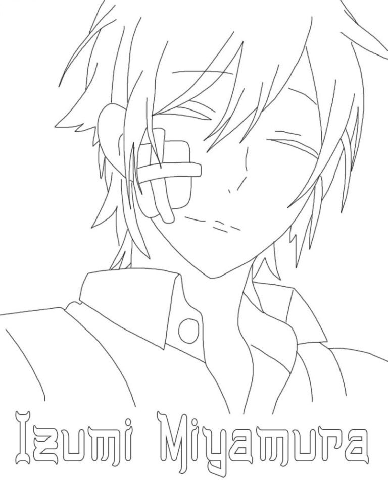 Horimiya Izuma Miyamura Coloring Pages & book for kids