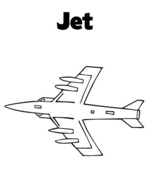 Jet Color Page | Coloring Page Book