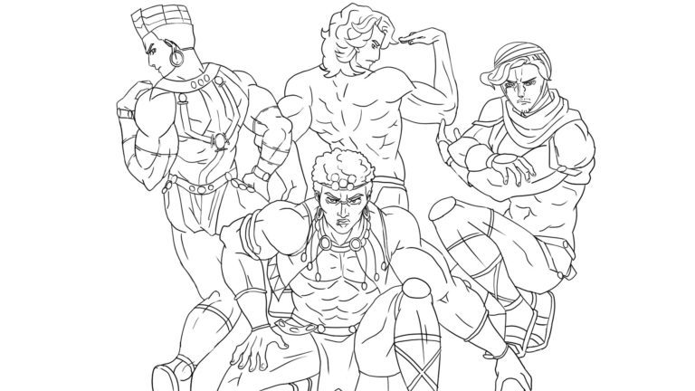 JoJo's Bizarre Adventure Color Pages | & book for kids.