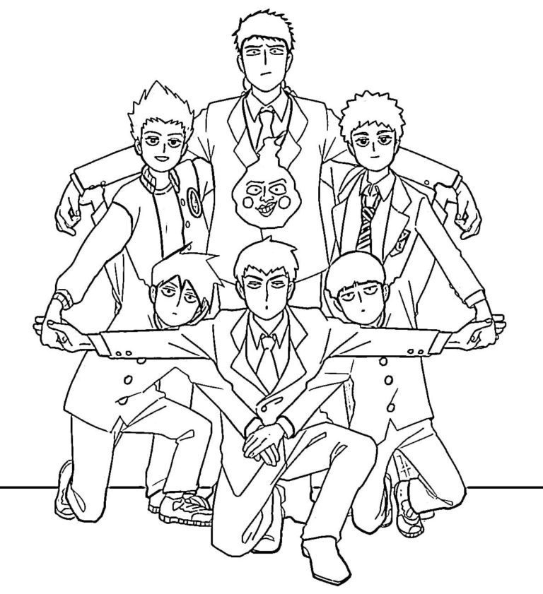 One Punch Man Silver Fang Coloring Pages & coloring book.
