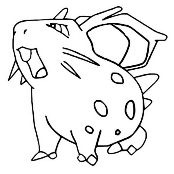 Pokemon Nidoran Coloring Pages