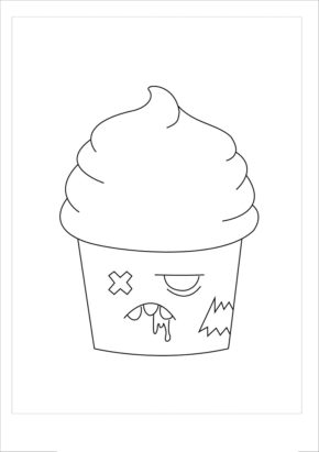 Hello Kitty Zombie Coloring Pages & book for kids.