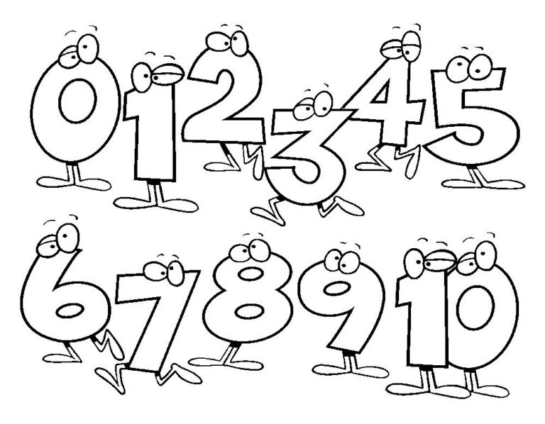 Coloring Page Numbers & coloring book. 6000+ coloring pages.