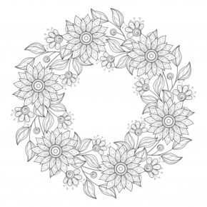 Completed Finished Flower Coloring Pages & coloring book.