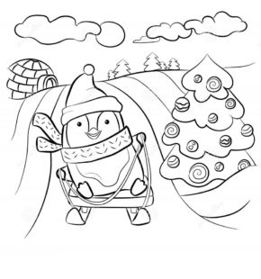 Coloring Pages Winter Stained Glass & book for kids.