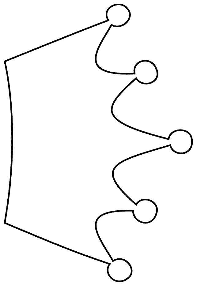 Crown Simple shapes Coloring Pages Coloring Book 