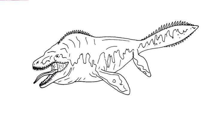 Dinosaur in Water Coloring Pages & coloring book. 6000+ coloring pages.