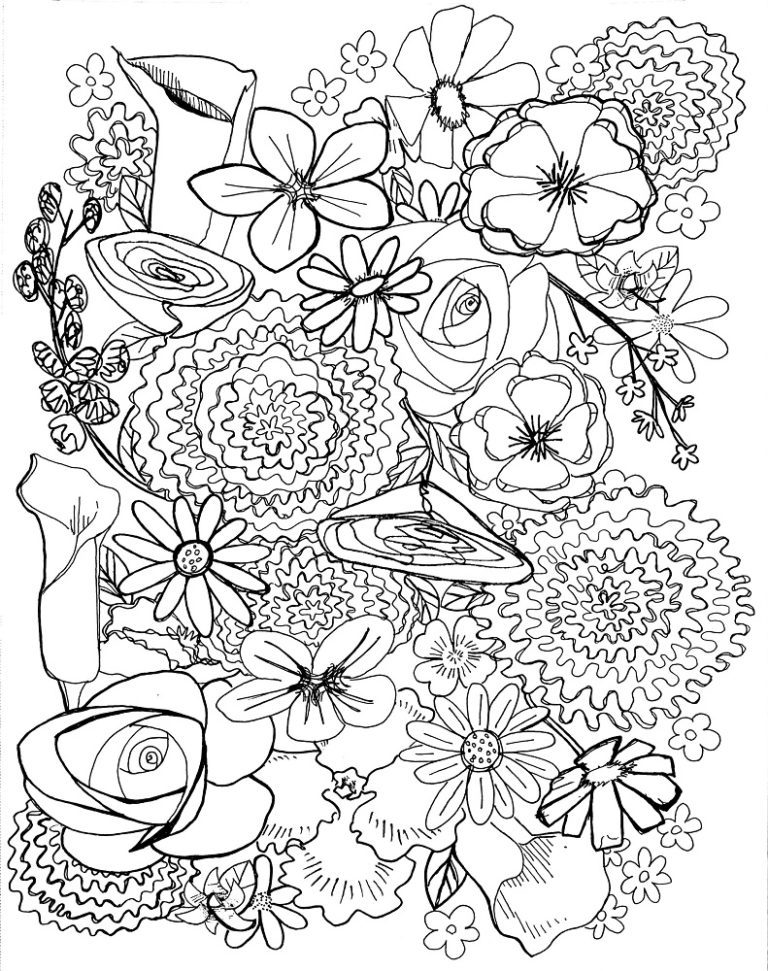 Wheat Flowers Coloring Pages & coloring book.