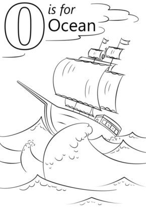 Free Printable Ocean Water Coloring Pages & book for kids.