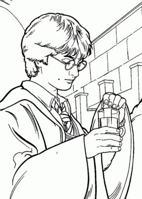 Harry Potter Christmas Coloring Pages & coloring book.