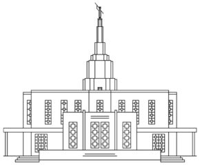 LDS Temple Coloring Page | LDS Temple coloring book.
