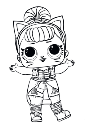 Lol Surprise Dolls Coloring Pages & book for kids.
