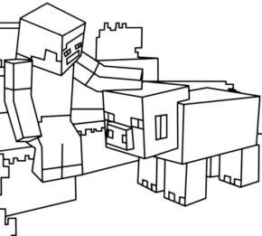 Minecraft Halloween Coloring Pages & coloring book.
