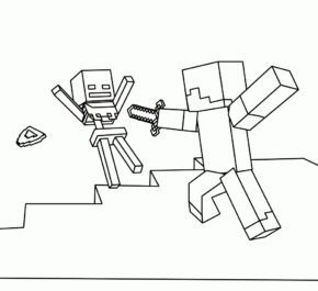 Minecraft Halloween Coloring Pages & coloring book.