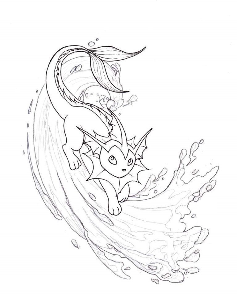 Printable Water Type Pokemon Coloring Pages & book for kids.