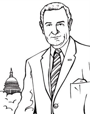 US President John Tyler Coloring Page & coloring book. Find your favorite.