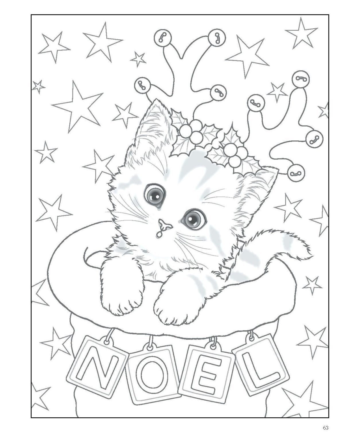 Winter Kitty Coloring Pages & coloring book. 6000+ coloring pages.