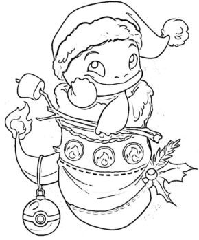 Winter Pokemon Coloring Pages & book for kids.