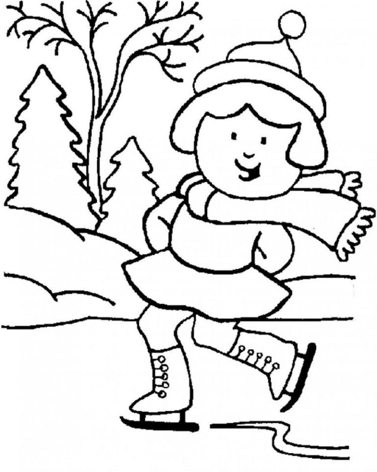 Winter Season Coloring Pages & book for kids.