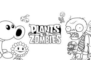 Zombie Video Game Coloring Pages & book for kids.
